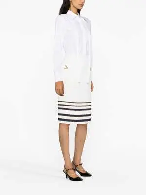 Valentino Garavani Scarf-detail Cotton Poplin Shirt