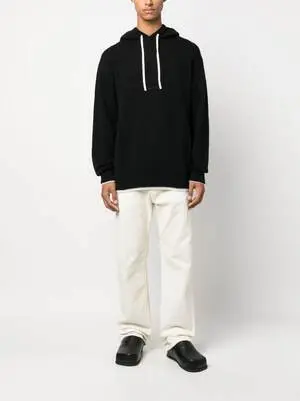MSGM Contrasting Trim Drawstring Hoodie