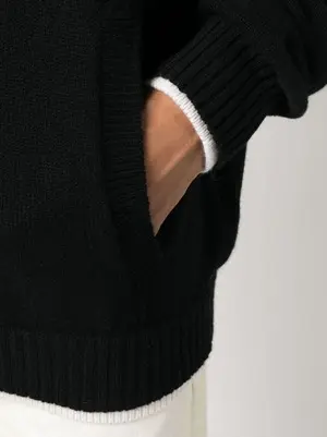 MSGM Contrasting Trim Drawstring Hoodie