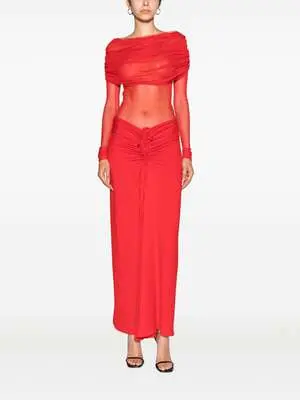 Christopher Esber High-waist Draped Skirt