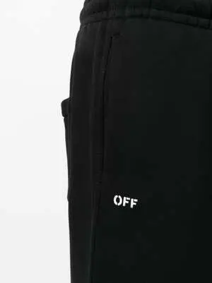 Off-White Organic Cotton Track Shorts - Black