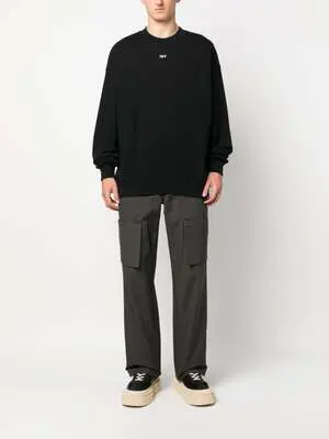 Off-White Logo-print Cotton T-shirt - Black