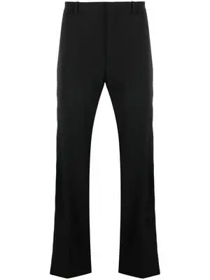 Off-White Logo-embroidered Straight-leg Trousers