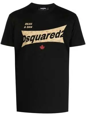 Dsquared2 Logo-print Cotton T-shirt - Black