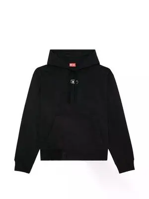 DIESEL® S-macs-od Cotton Hoodie - Black