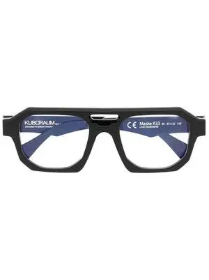 KUBORAUM Pilot-frame Glasses - Black