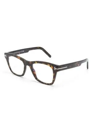TOM FORD Tortoiseshell Square-frame Glasses - Brown