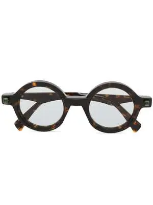 KUBORAUM Q7 Round-frame Glasses - Brown