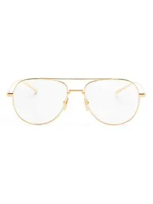 Dita Metal Aviator-frame Glasses - Gold