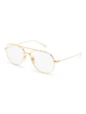Dita Metal Aviator-frame Glasses - Gold