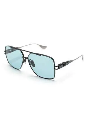 Dita Grand Emperik Square-frame Sunglasses - Silver