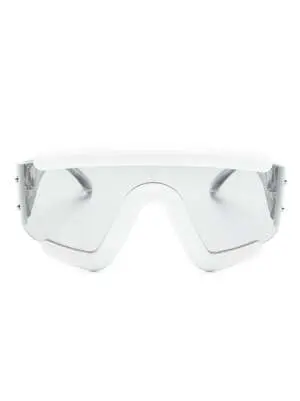 Moncler Lancer Shield-frame Sunglasses - White