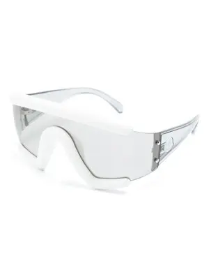 Moncler Lancer Shield-frame Sunglasses - White