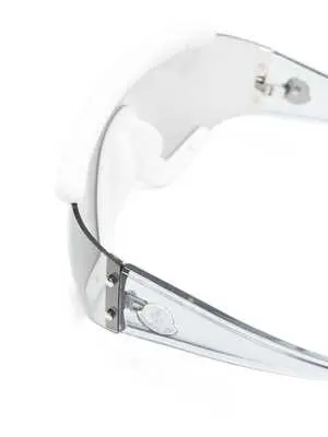 Moncler Lancer Shield-frame Sunglasses - White