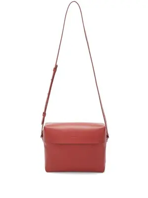 JIL SANDER Leather Shoulder Bag - Red
