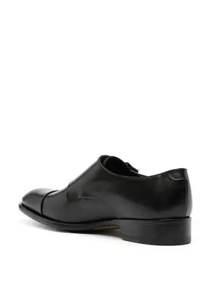 DOUCAL'S Double-strap Leather Monk Shoes