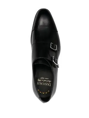 DOUCAL'S Double-strap Leather Monk Shoes