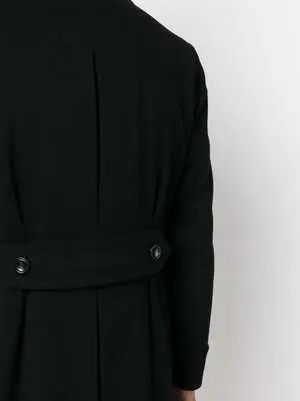 Tagliatore Double-breasted Wool-blend Coat - Black