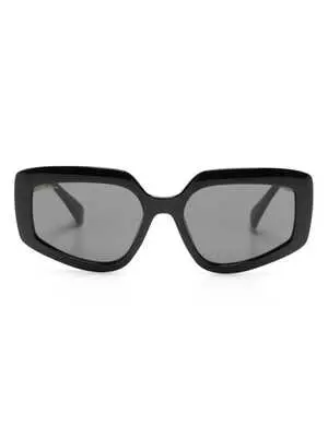 Max Mara Engraved-logo Sunglasses - Black