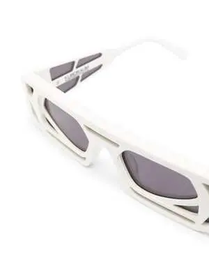 KUBORAUM Oversized Square Frame Sunglasses - White