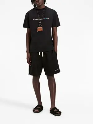 Palm Angels Embroidered Logo Track Shorts