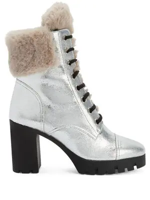 Silver Designer Boots For Women
