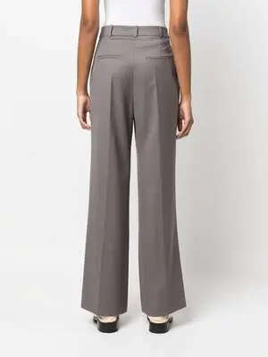 LOW CLASSIC Pleated High-waist Trousers - Grey