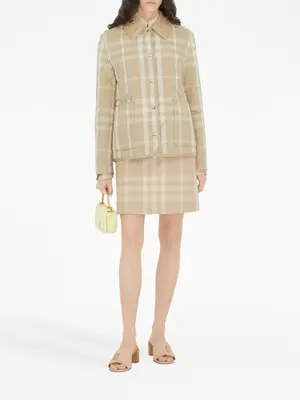Burberry Check-print A-line Skirt