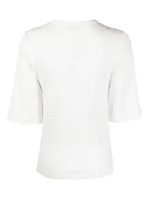 Rodebjer Fine-ribbed Organic Cotton T-shirt - White