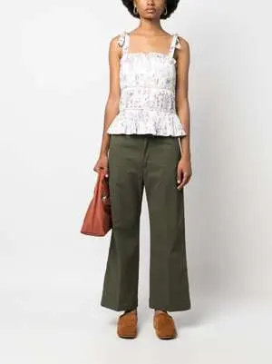 Polo Ralph Lauren High-waist Cropped Trousers