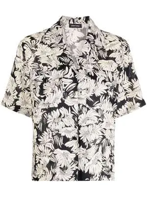 ANINE BING Floral-print Linen Shirt