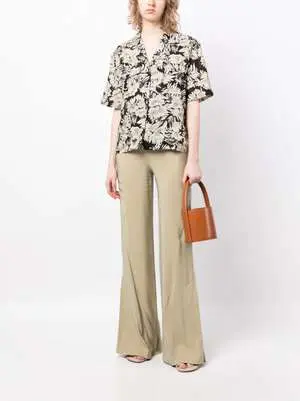 ANINE BING Floral-print Linen Shirt