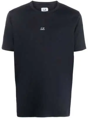 C.P. COMPANY Logo-print Cotton T-shirt - Blue