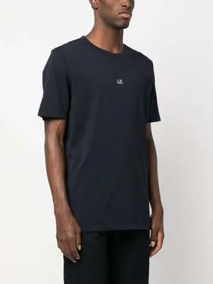 C.P. COMPANY Logo-print Cotton T-shirt - Blue