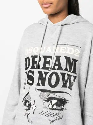 Dsquared2 Logo-print Long-sleeve Hoodie