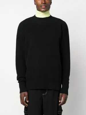 OAMC Logo-print Wool Jumper - Black