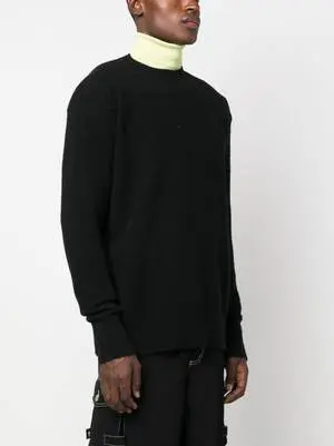 OAMC Logo-print Wool Jumper - Black