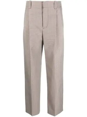 Marni Pleated Cropped Trousers - Neutrals