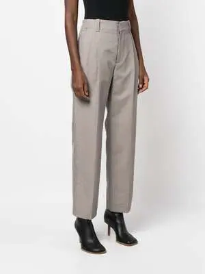 Marni Pleated Cropped Trousers - Neutrals