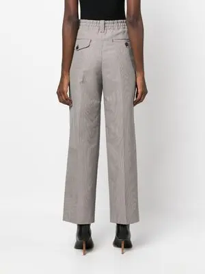 Marni Pleated Cropped Trousers - Neutrals