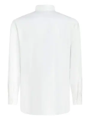 Etro Pegaso Motif-embroidered Cotton Shirt - White