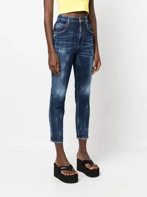 Dsquared2 High-waist Cropped Jeans