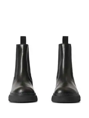 Burberry Leather Chelsea Boots - Black