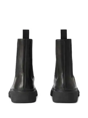 Burberry Leather Chelsea Boots - Black