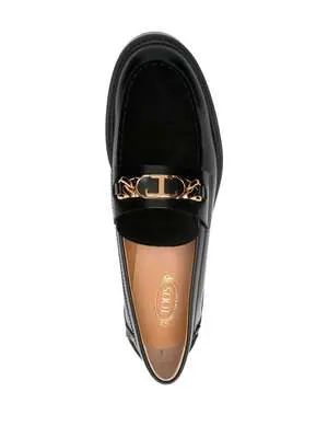 TOD'S Buckle-detail Leather Loafers