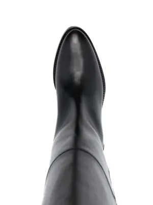 P.a.r.o.s.h 65mm Knee-high Leather Boots - Black
