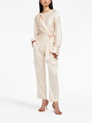 Simkhai Raffaella Knotted Top - Neutrals