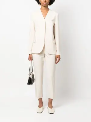 Theory Cropped Wool-blend Trousers