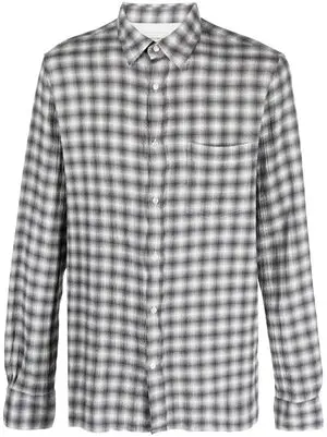 Officine Générale Graphic-print Seersucker Shirt