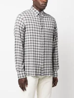 Officine Générale Graphic-print Seersucker Shirt